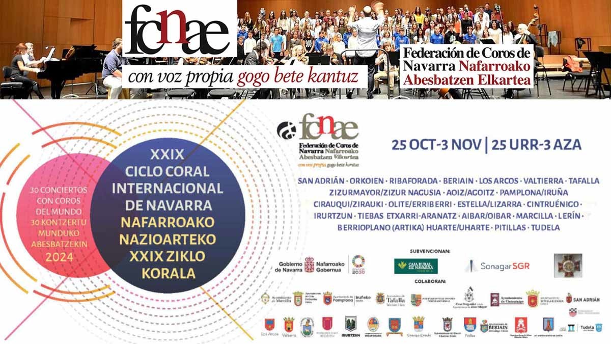 Programa Ciclo Coral Internacional de Navarra 2024